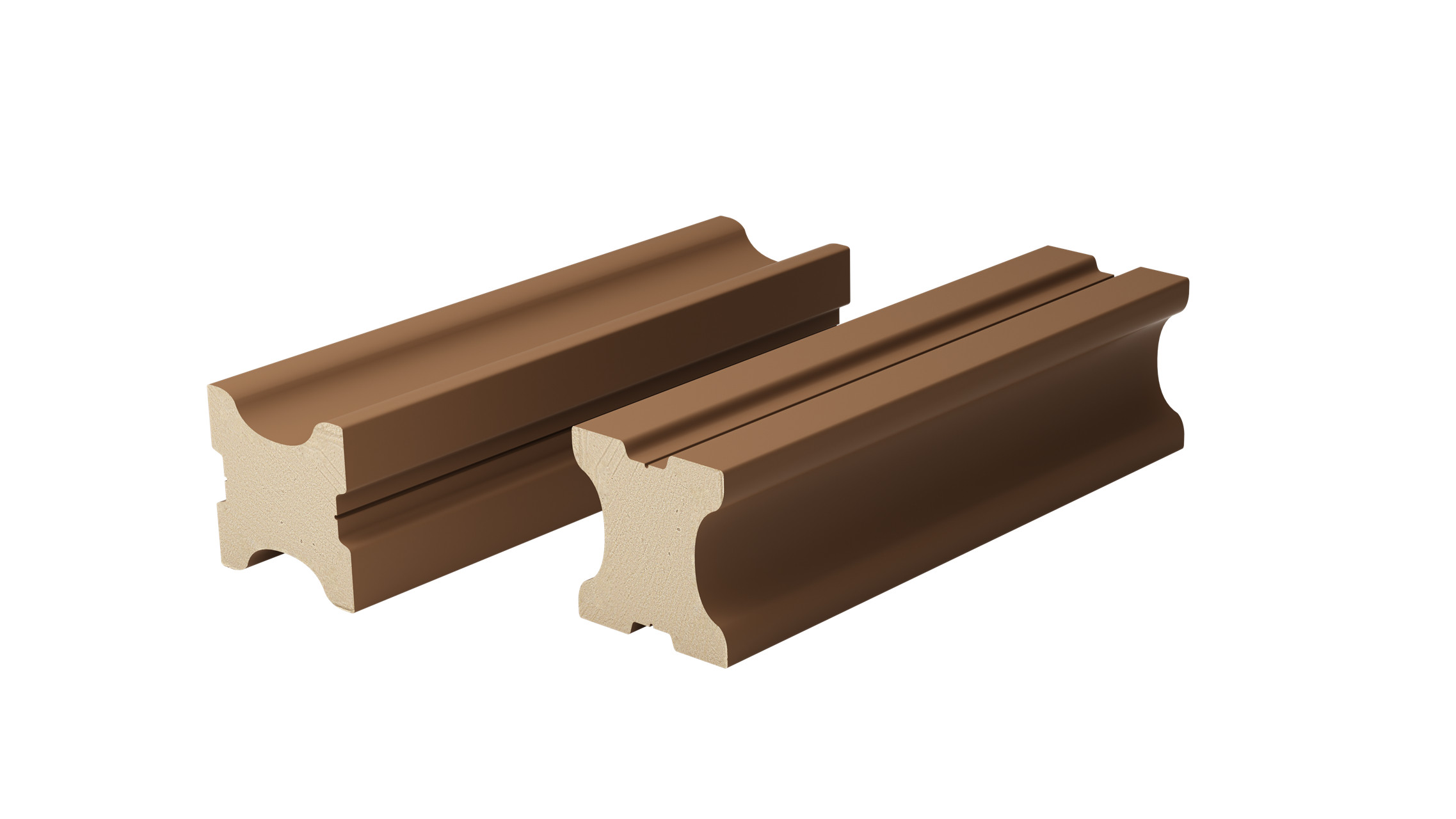 2.9M 40 X 25 Composite Decking Joist Solid WPC Plastic Outdoor Floor ...